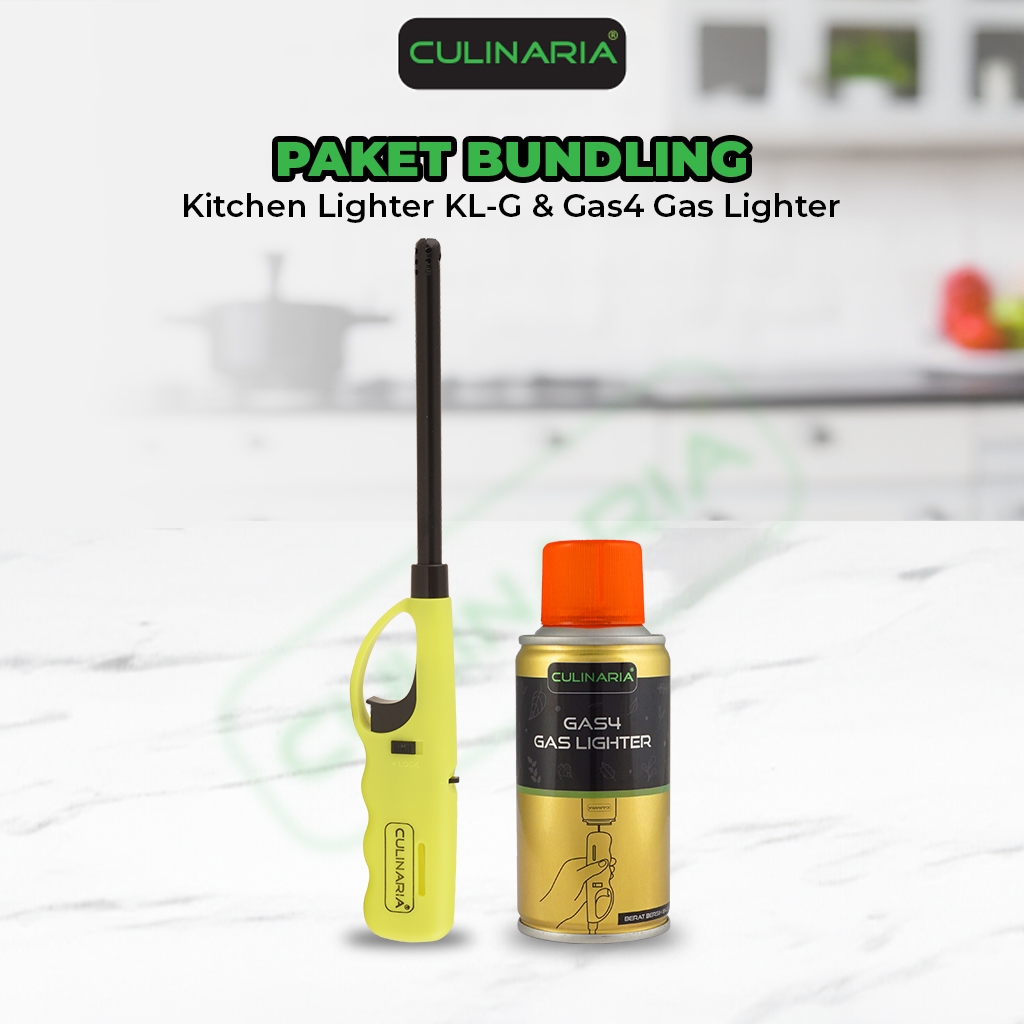 Jual Paket Bundling Culinaria Kitchen Lighter KL-G dan Gas4 Gas Lighter ...