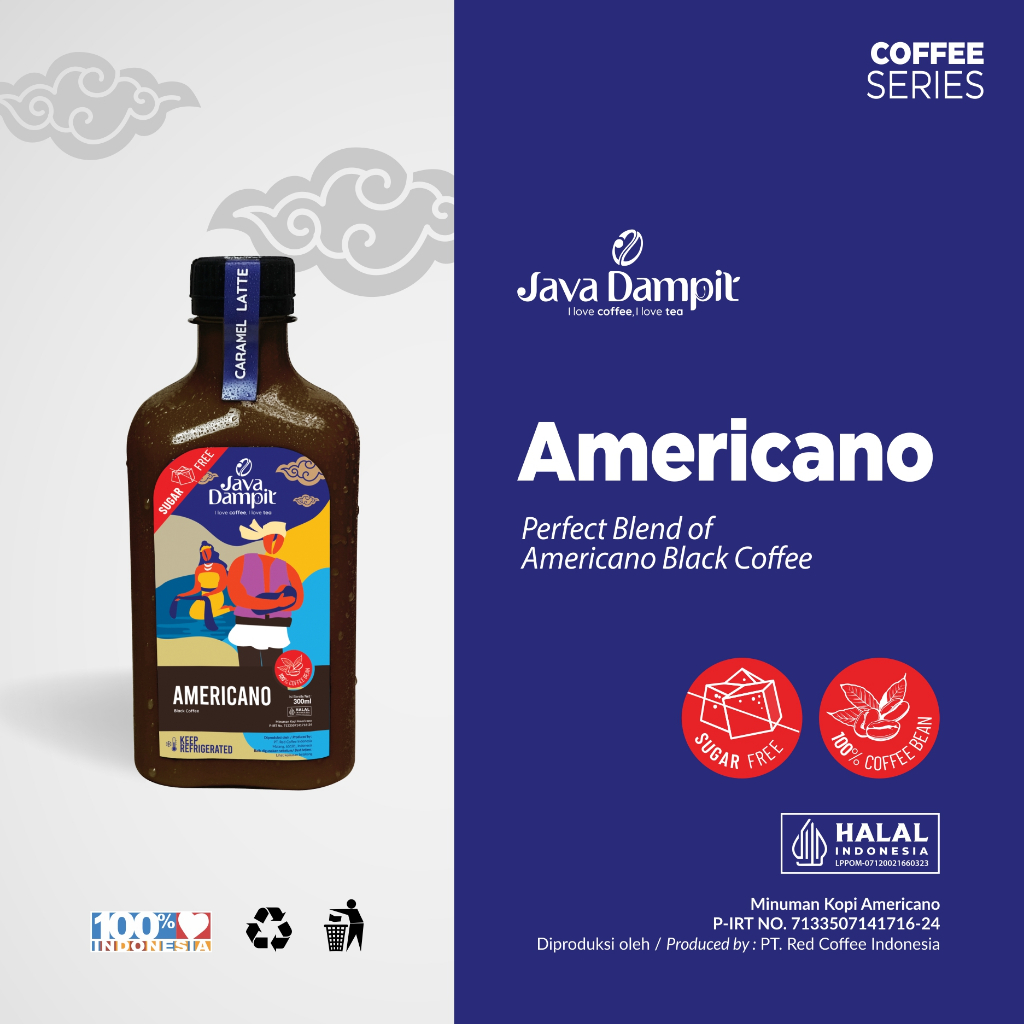 Jual AMERICANO READY TO DRINK KOPI HITAM SIAP MINUM KEMASAN 300 ML ...