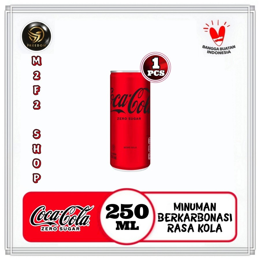 Jual Coca Cola Zero Minuman Bersoda Kaleng | Can - 250 ml (Kemasan ...