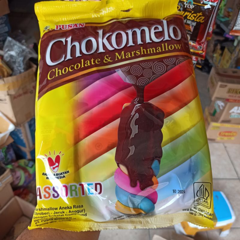 Jual Marshmallow CHOKOMELO Pusan Chocolate Aneka Rasa Assorted | Shopee ...