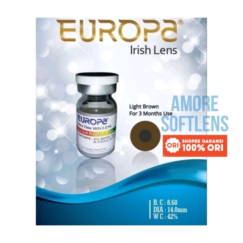Jual Softlens Prosthetic Mata Cacat 3 Bulanan Europa Iris Dark Brown 2 ...