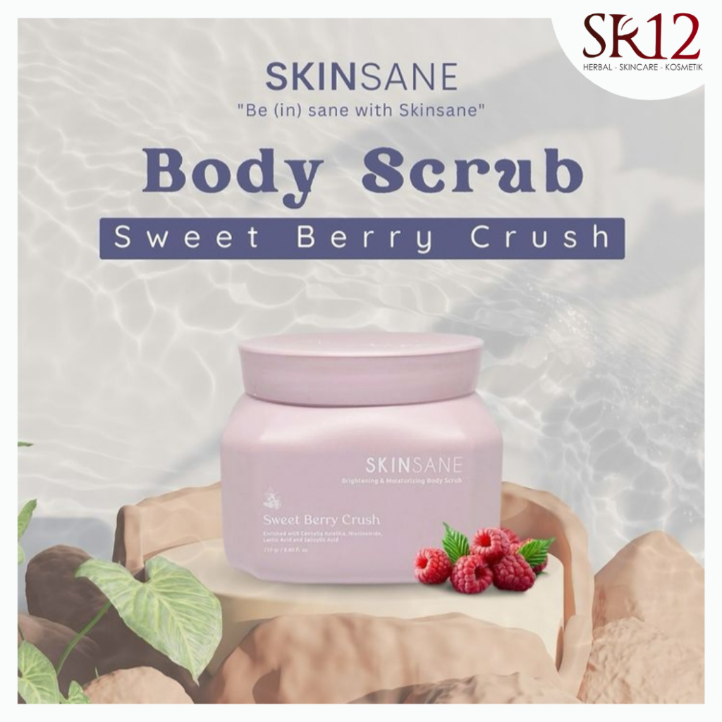 Jual SKINSANE BODY SCRUB SWEET BERRY CRUSH Untuk Eksfoliasi Atau ...
