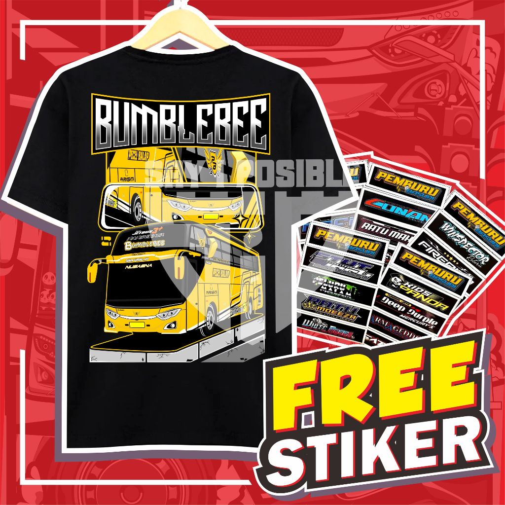 Jual ( FREE STIKER ) KAOS BIS BUMBLEBEE PECEL BALAP KAOS BISMANIA ANAK ...