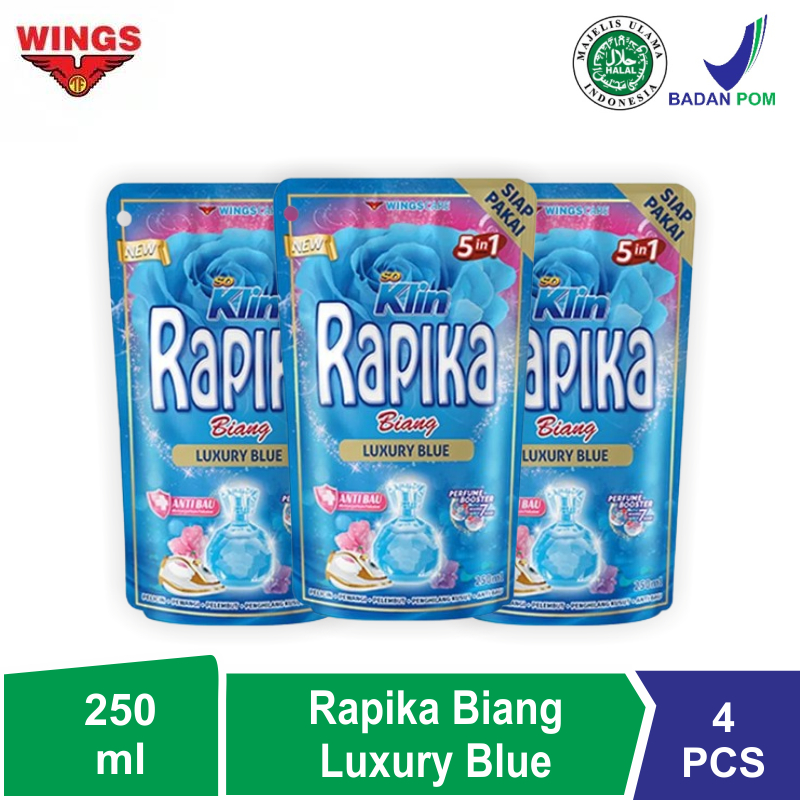Jual Rapika 250Ml Luxury Blue Refill - (4 Pcs) | Shopee Indonesia