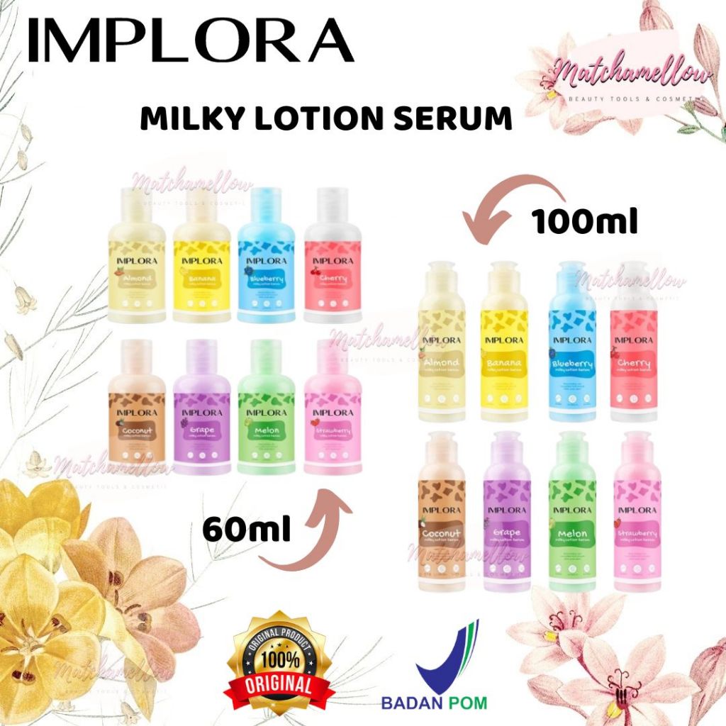 Jual MATCHA IMPLORA MILKY LOTION SERUM - BODY LOTION SERUM HANDBODY ...