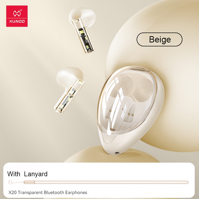 Jual XUNDD X20 Earphone Bluetooth V5.3 TWS Transparan Headset Sentuh ...