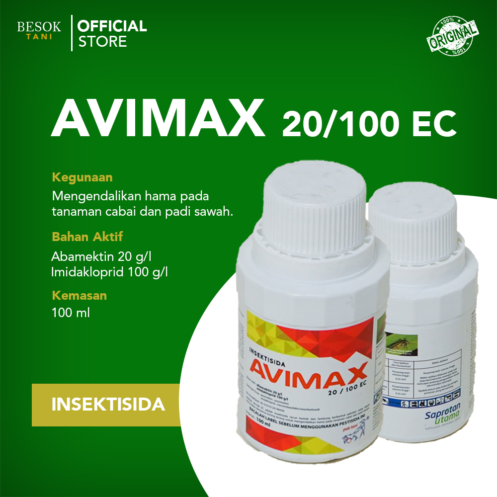 Jual AVIMAX 100 ml I Insektisida I Pembasmi Kutu dan Ulat I Saprotan ...