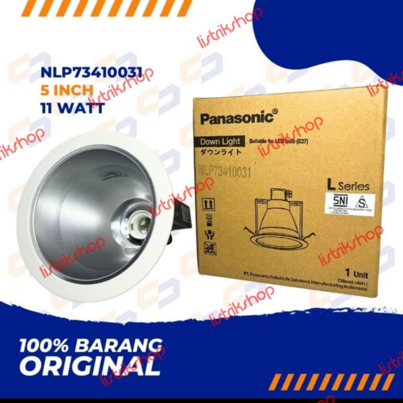 Jual Downlight Panasonic L Series 5 Inch E27 Frame Putih - NLP73410 ...