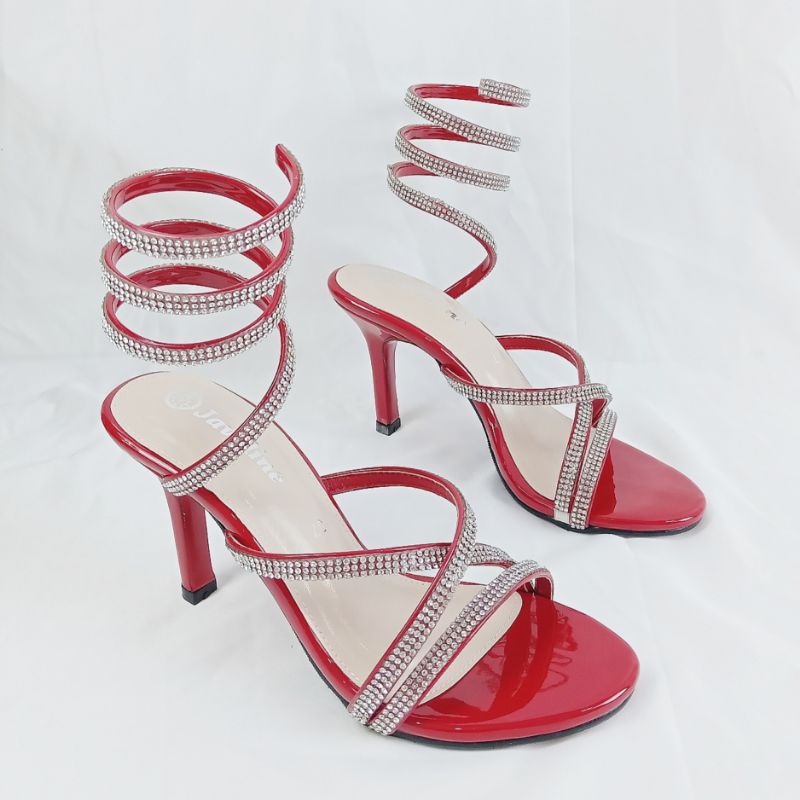 Jual Javeline VERONICA Heels Lilit 8cm // High Heels // Hak Tinggi ...