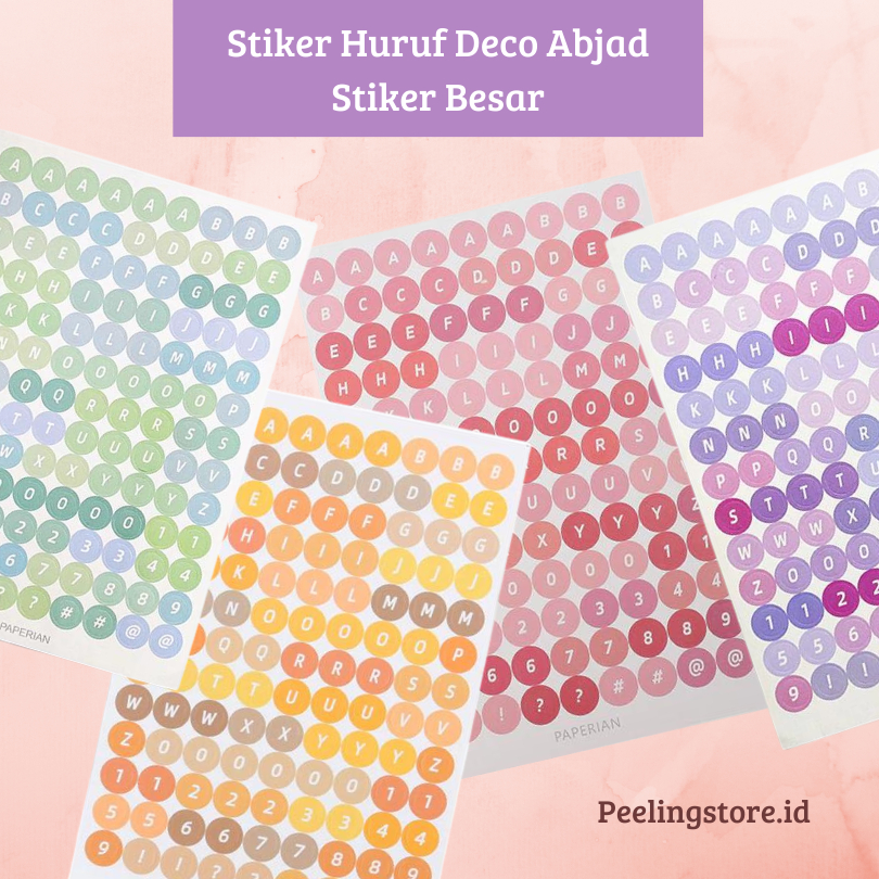 Jual STIKER HURUF 1PCS CUTE ALPHABET STICKER SET DECO DIY PLANNER ...
