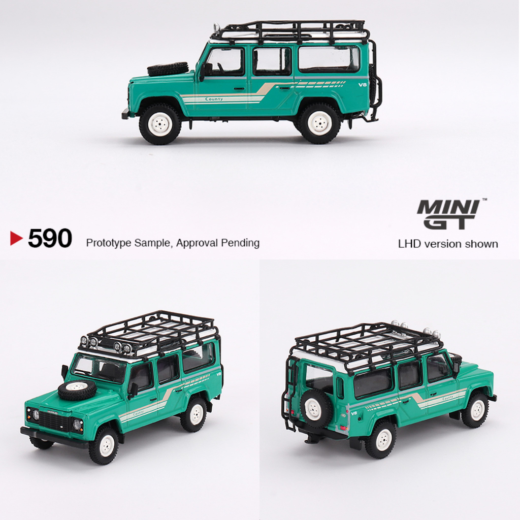 Jual MGT00590 - MINI GT Land Rover Defender 110 1985 County Station ...