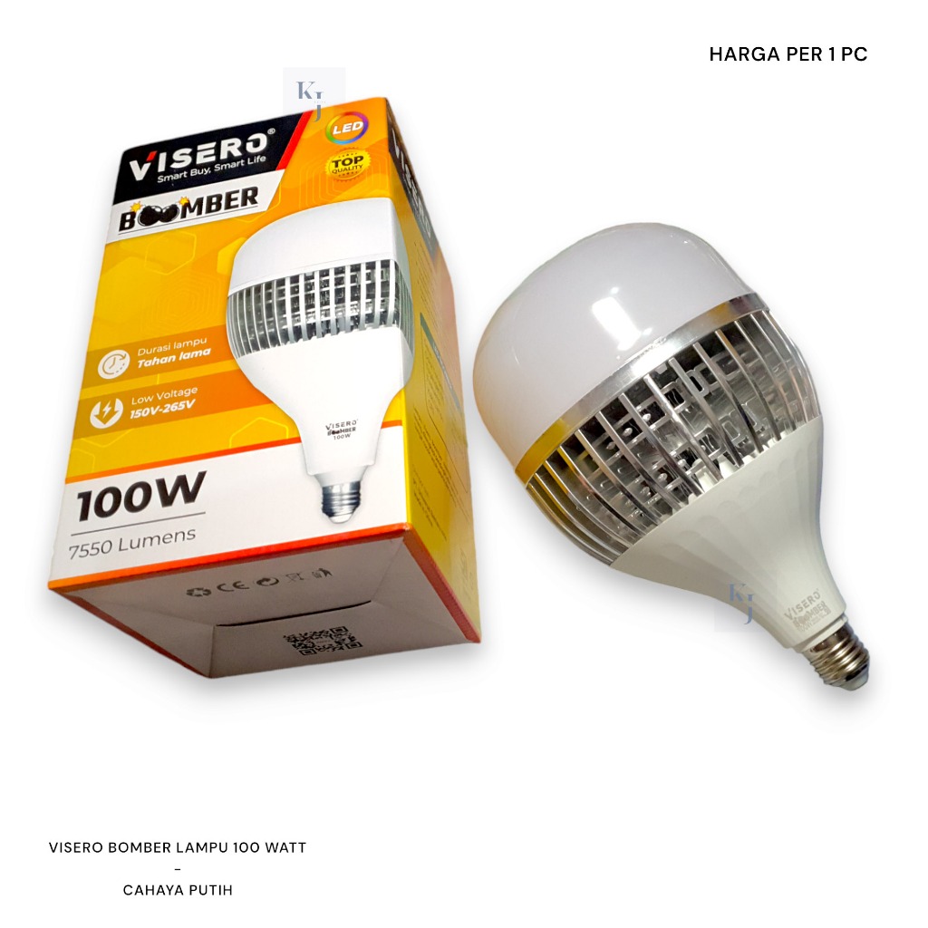 Jual Lampu Led Visero Boomber 100 Watt 100w Cahaya Putih Super Terang ...