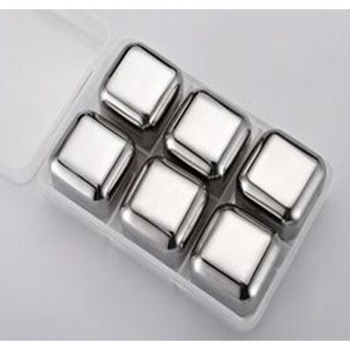 Jual Leeseph Es Batu Reusable Stainless Steel Ice Cube 6 Pcs - W0043 ...