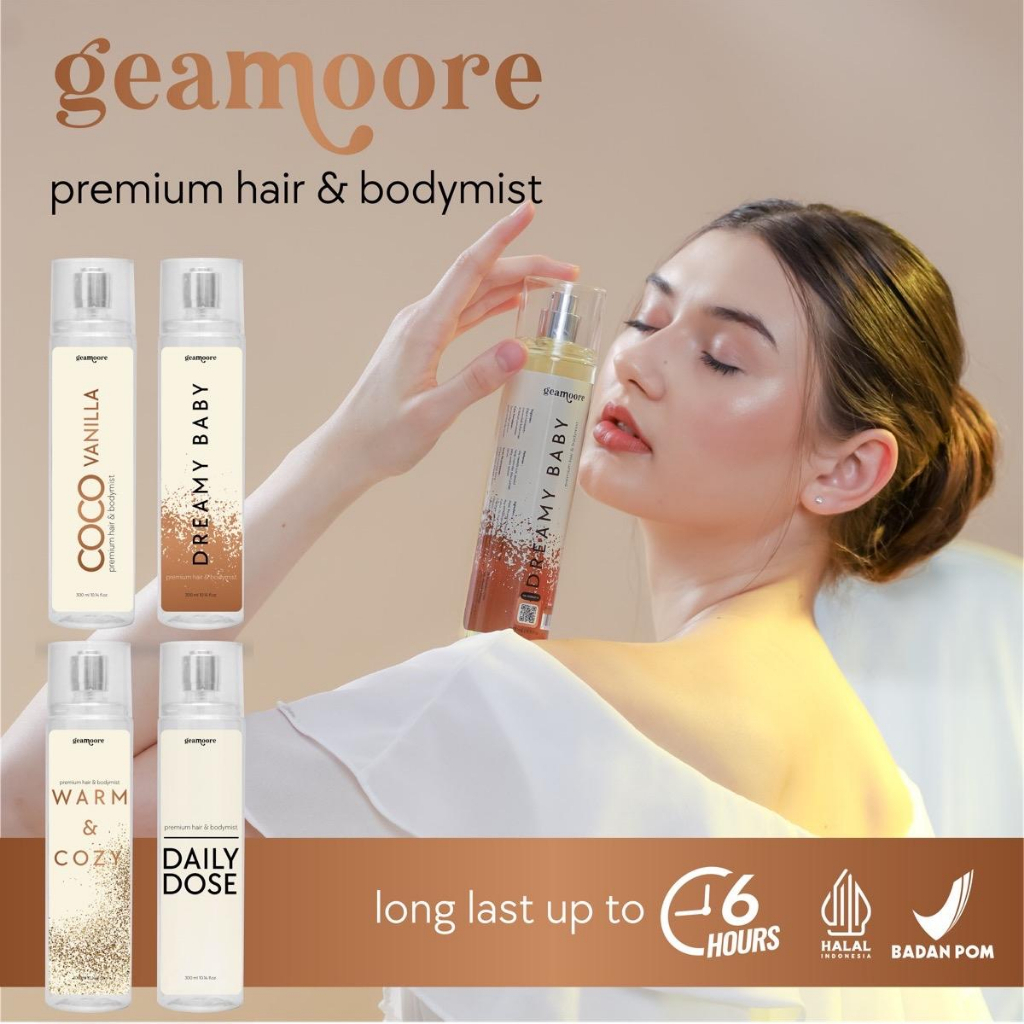 Jual GEAMOORE 275 ML HAIR AND BODYMIST ( PARFUM GENTONG ) | Shopee ...