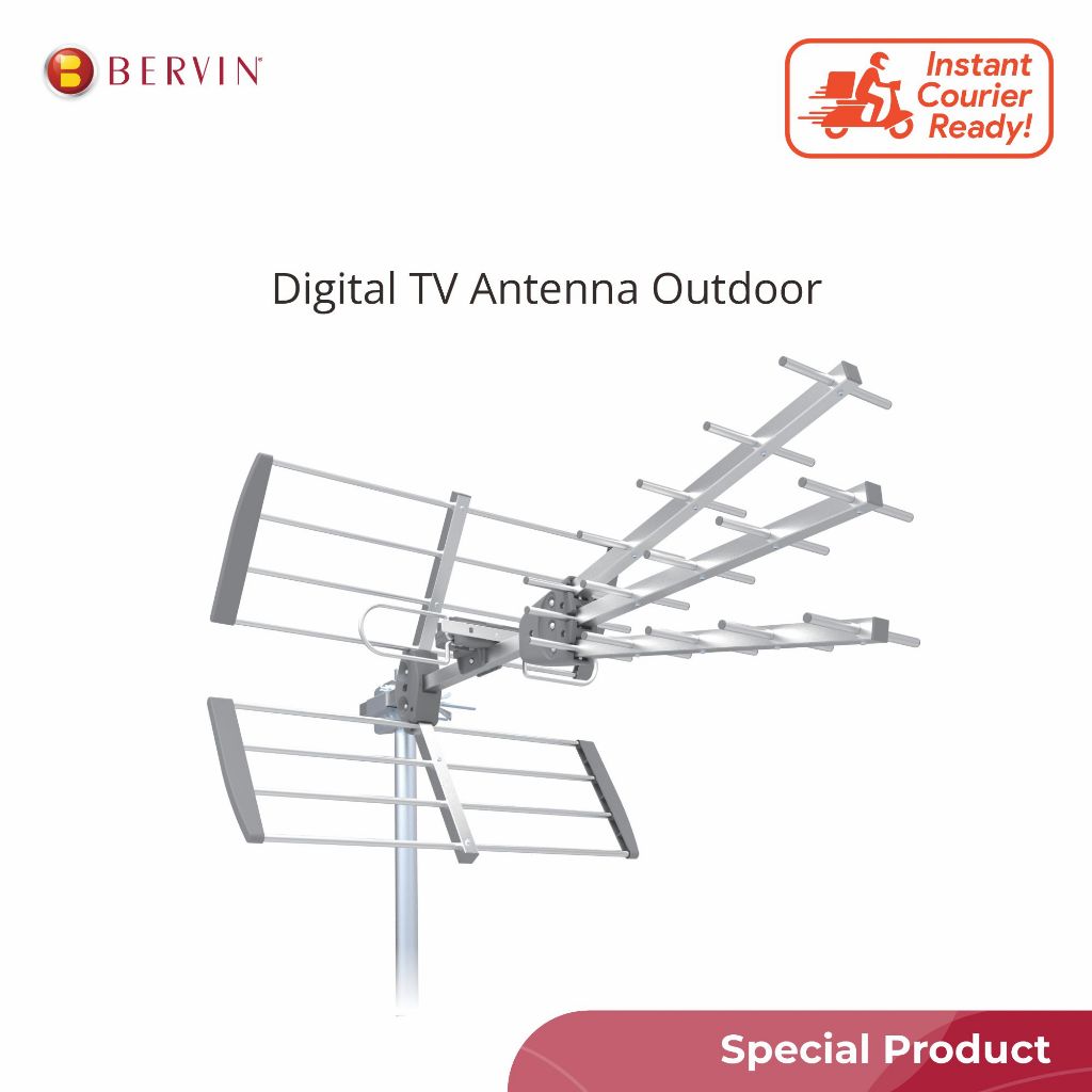 Jual Antena TV Digital DVB-T2 High Gain 4K Jarak Jauh Bervin | Shopee ...