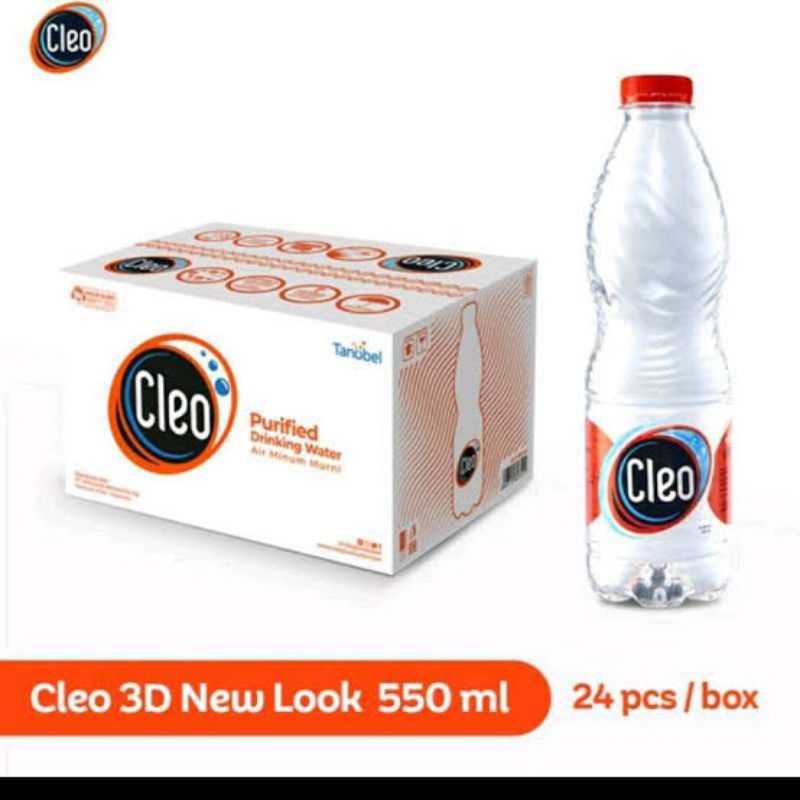 Jual CLEO BOTOL 550ML 1 DUS ISI 24 PCS | Shopee Indonesia