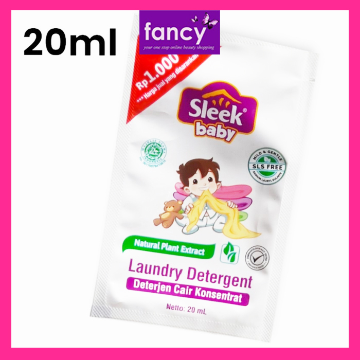 Jual Sleek Baby LAUNDRY DETERGENT SACHET 20 ml Kemasan Sachet | Shopee ...