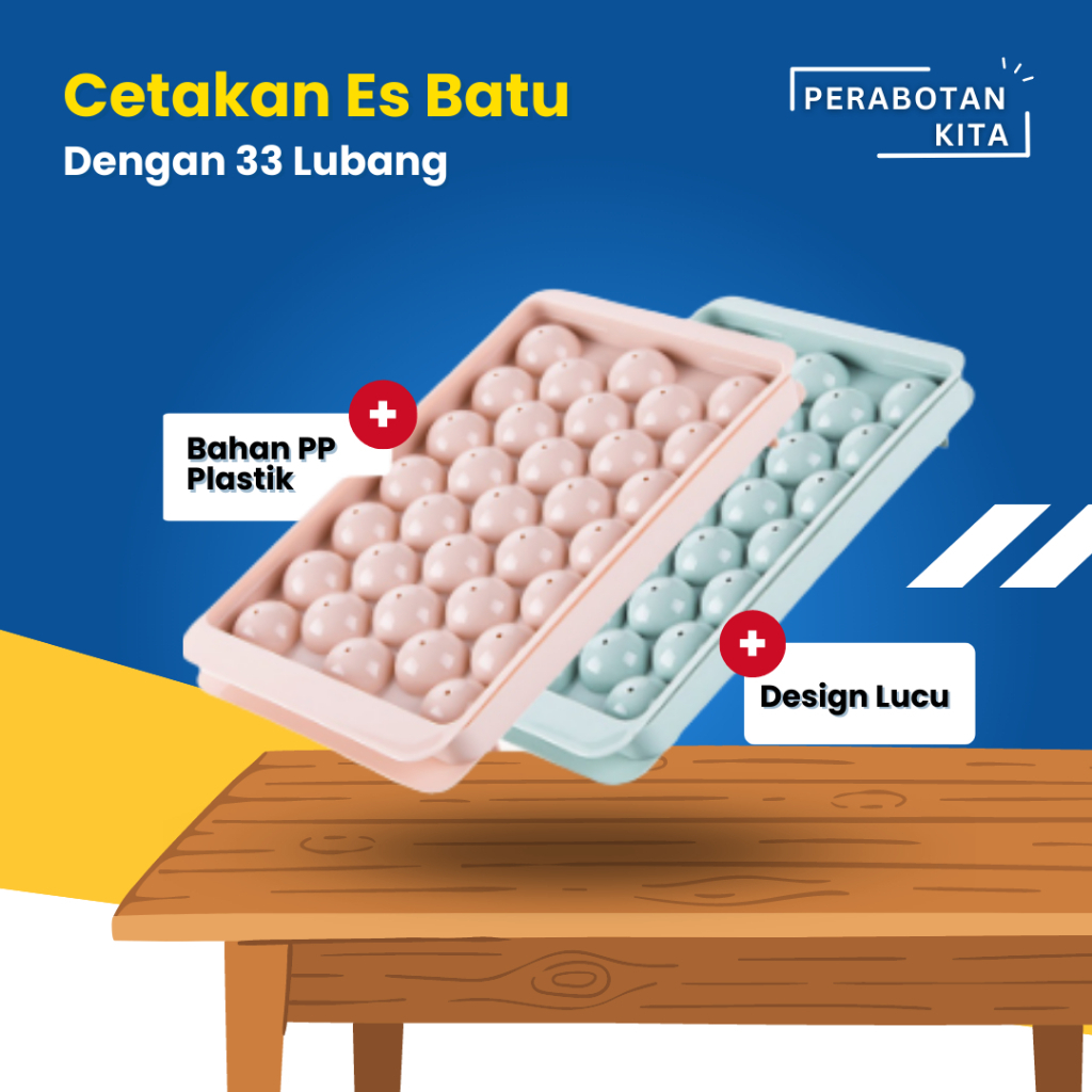 Jual CETAKAN ES BATU BULAT 33 SLOT TRAY ALAT PENCETAK ES BATU CETAKAN ...