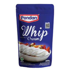 Jual Pondan Whip Cream Pouch 200gr/ Whipping Cream bubuk/ Whip cream ...