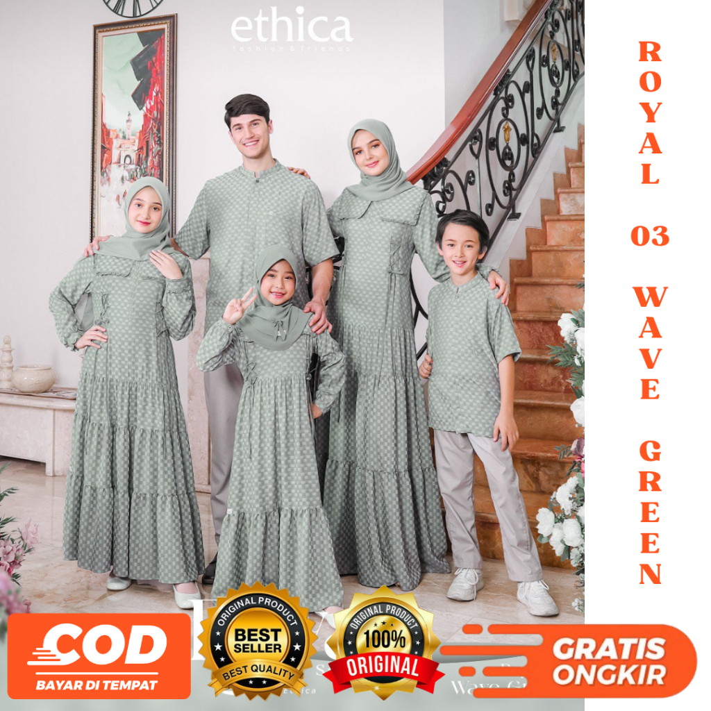 Jual SARIMBIT KELUARGA TERBARU 2024 ROYAL 03 WAVE GREEN By ETHICA ...