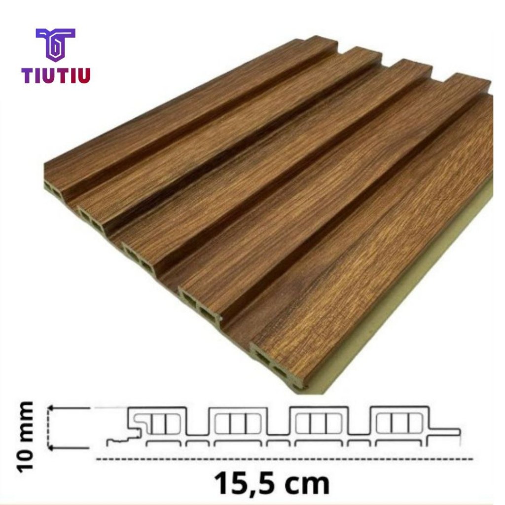 Jual WPC Wallpanel PUTIH POLOS 3 meter 300cm x 15,5 cm x 1cm pvc Wall ...