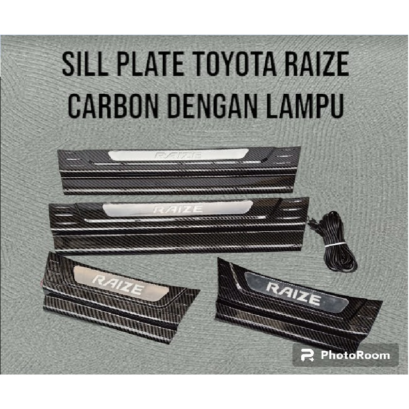 Jual Door sill plate Toyota Raize Omami/ Panel pelndung pintu mobil ...
