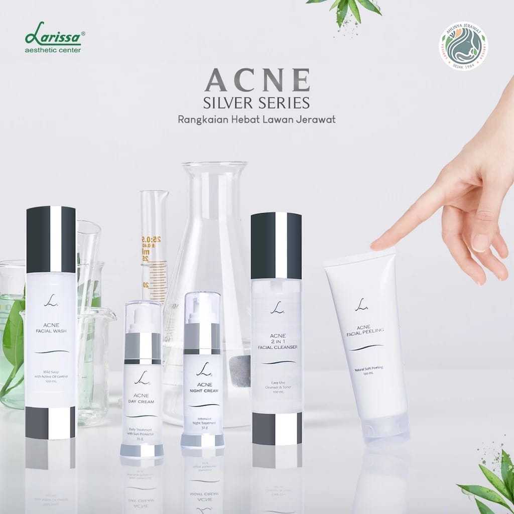 Jual Larissa Acne Silver Series(Facial Wash, 2in1 Facial Cleanser ...