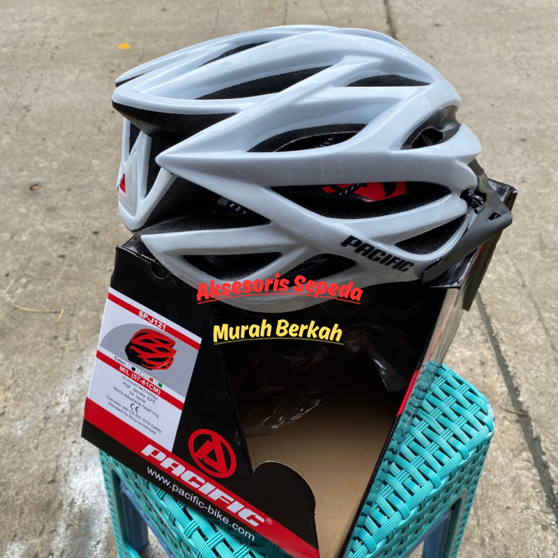 Jual HELM SEPEDA PACIFIC WITH LED ORIGINAL ASLI HELM SEPEDA GUNUNG ...