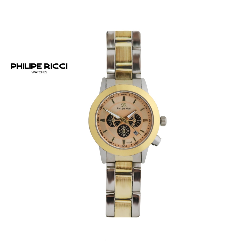 Jual PhiLipe Ricci Jam Tangan Wanita Rantai Kecil Diameter Bulat Gaya ...