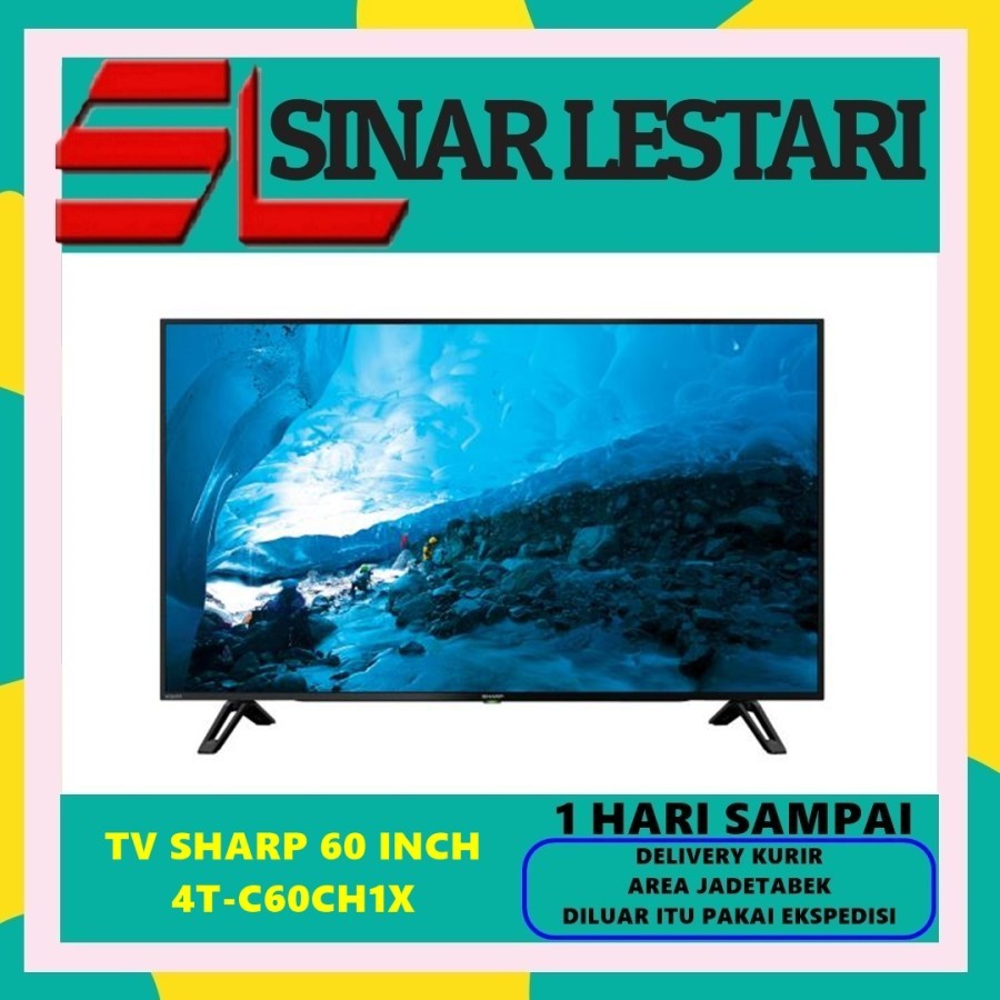 Jual TV SHARP 4T-C60CH1X 60 INCH UHD 4K BASIC TV WITH HDR 10 WIDE ...