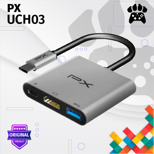 Jual Hub Converter Type C 3.1 Macbook Laptop to USB 4K HDMI 3 in 1 PX ...