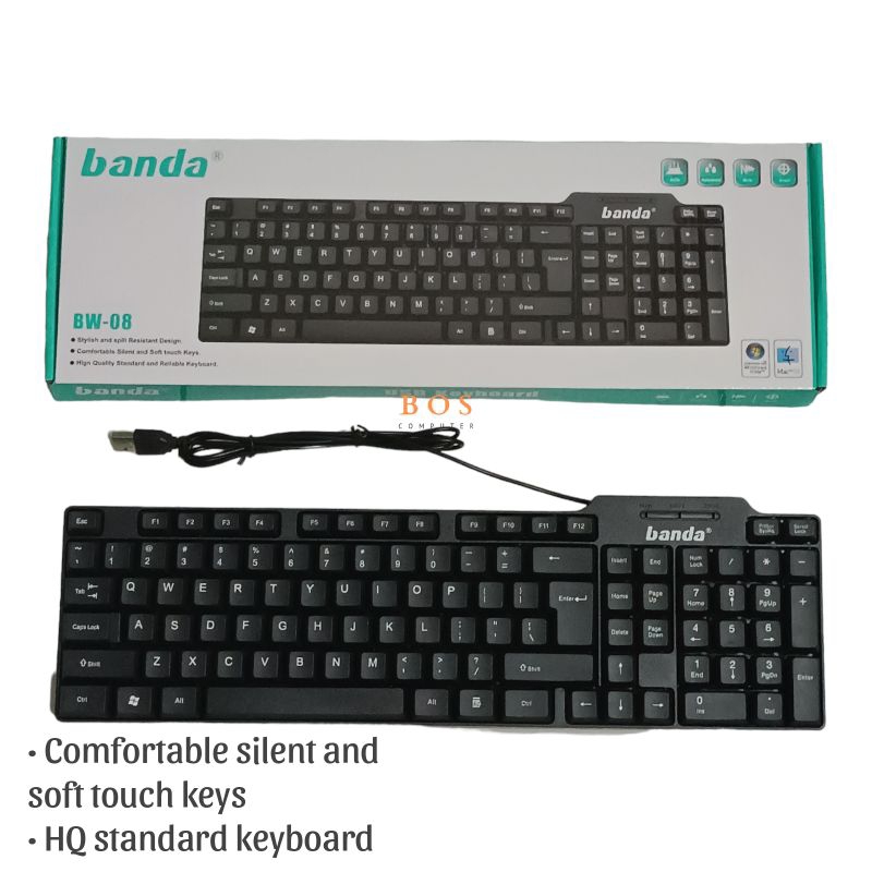 Jual KEYBOARD BANDA STANDARD SOFT TOUCH SILENT KEYS | Shopee Indonesia