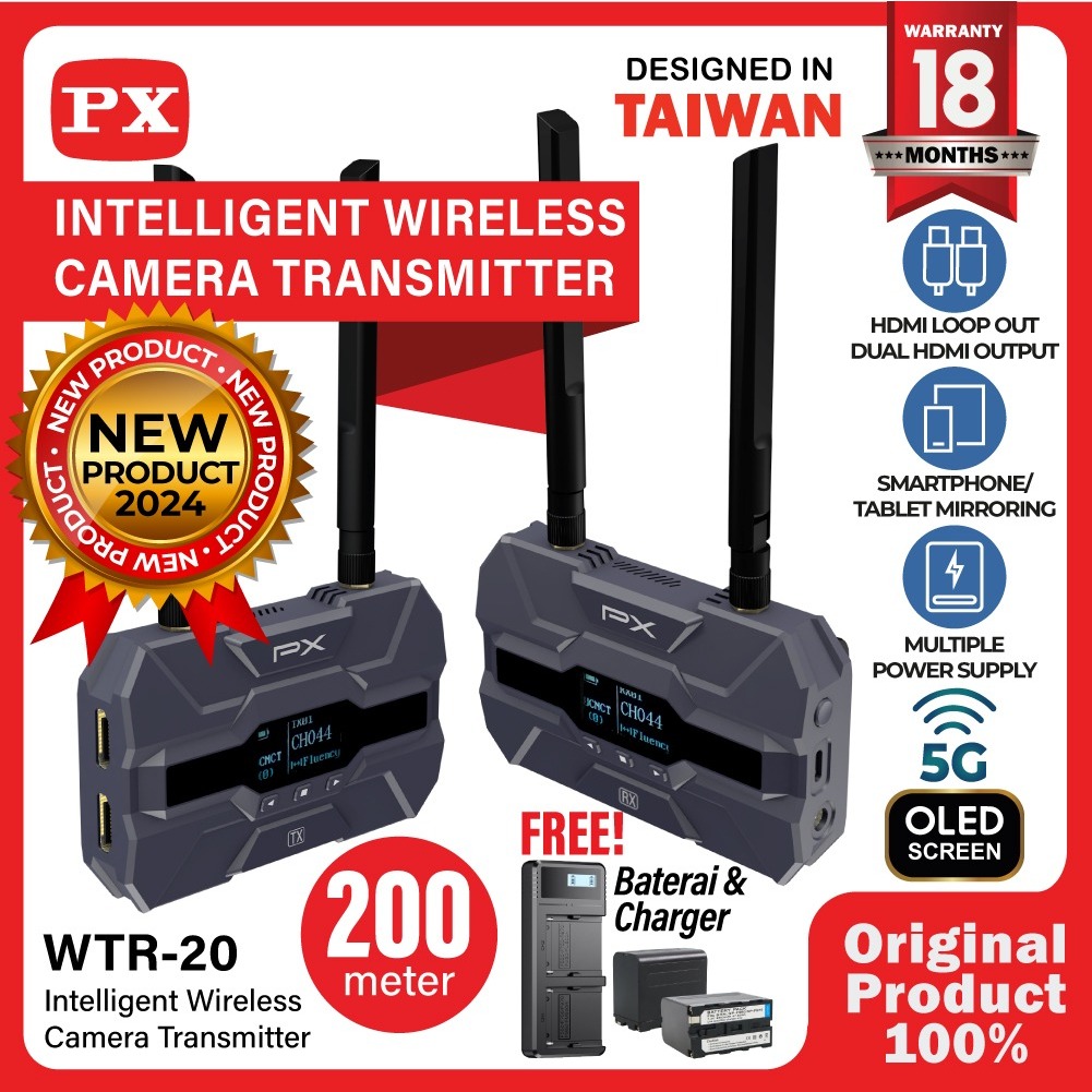 Jual Wireless Video Transmission System Transmitter Receiver 200m PX ...