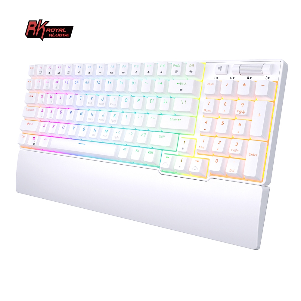 Jual Royal Kludge RK 96 White 96 Key Gaming Keyboard | Shopee Indonesia