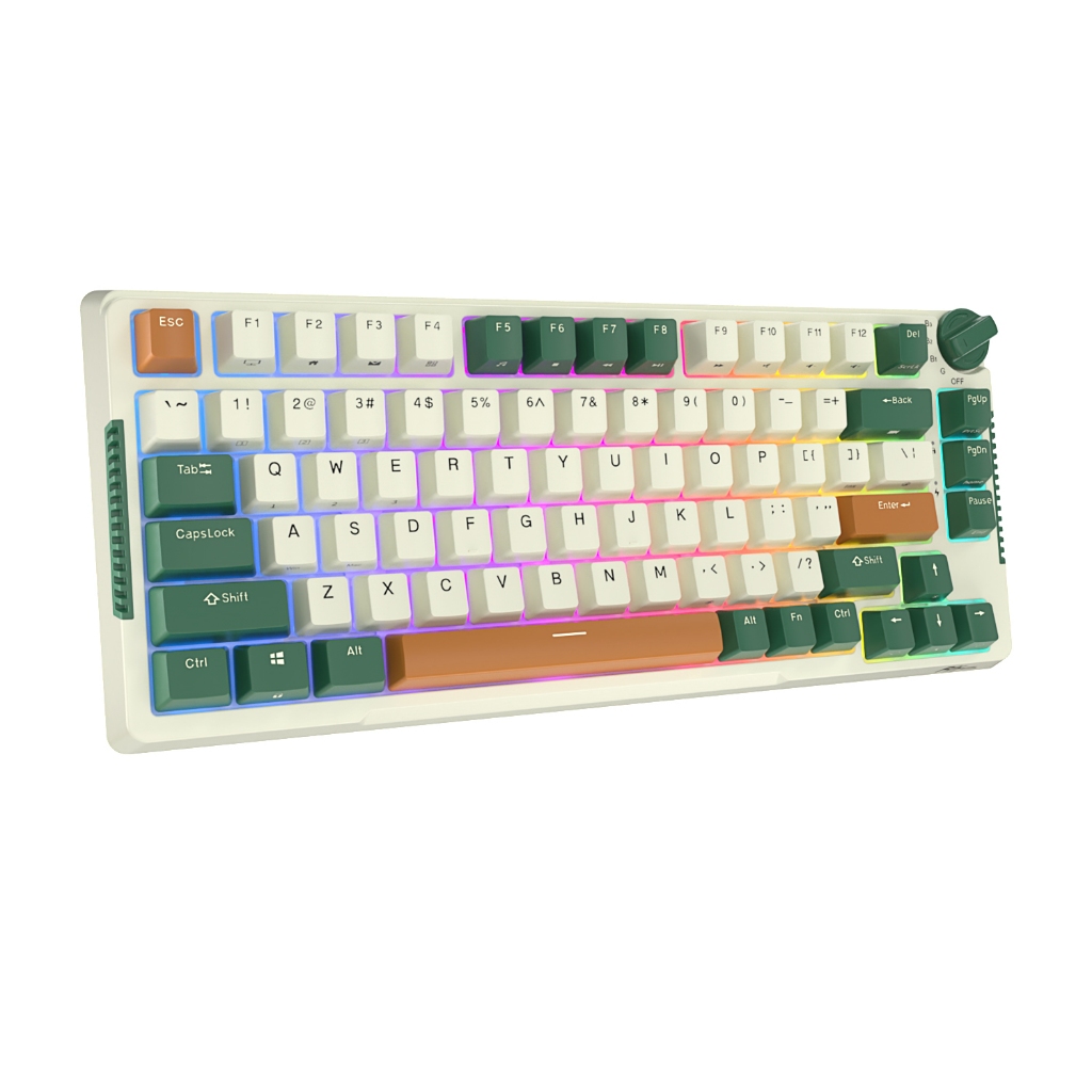 Jual Royal Kludge RK H81 Green 81 key Gasket Struktur Gaming Keyboard ...