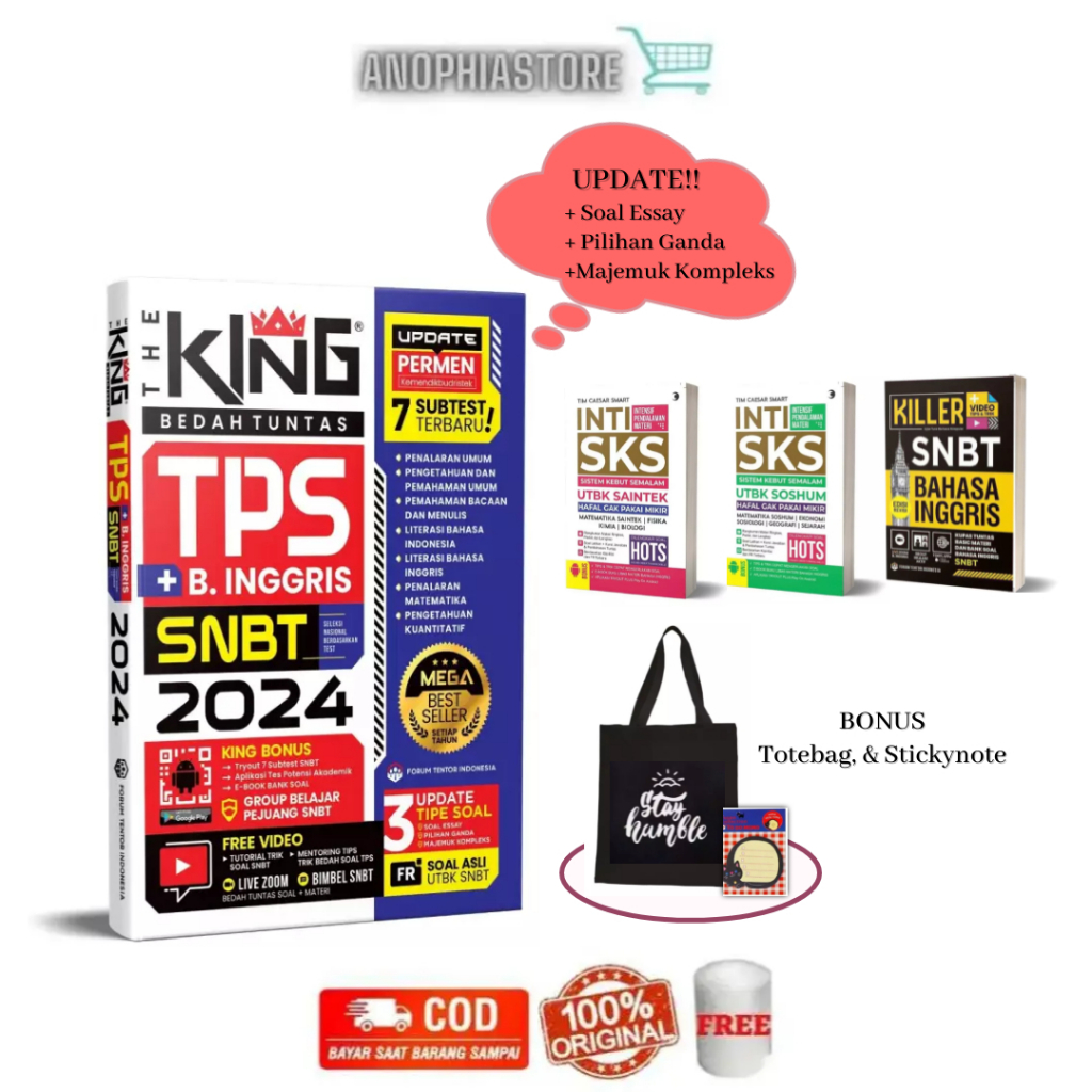 Jual Buku Tes Potensi Skolastik Tps Snbt 2024 The King Tps Snbt 2024