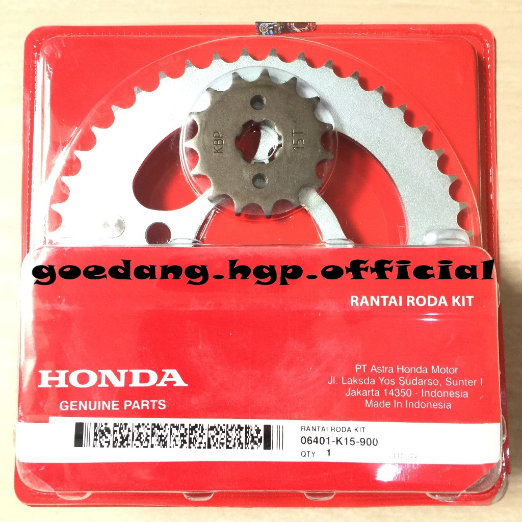 Jual Drive Chain Kit Rantai Roda Kit CB150R Old K15 ORIGINAL AHM 06401K15900 | Shopee Indonesia