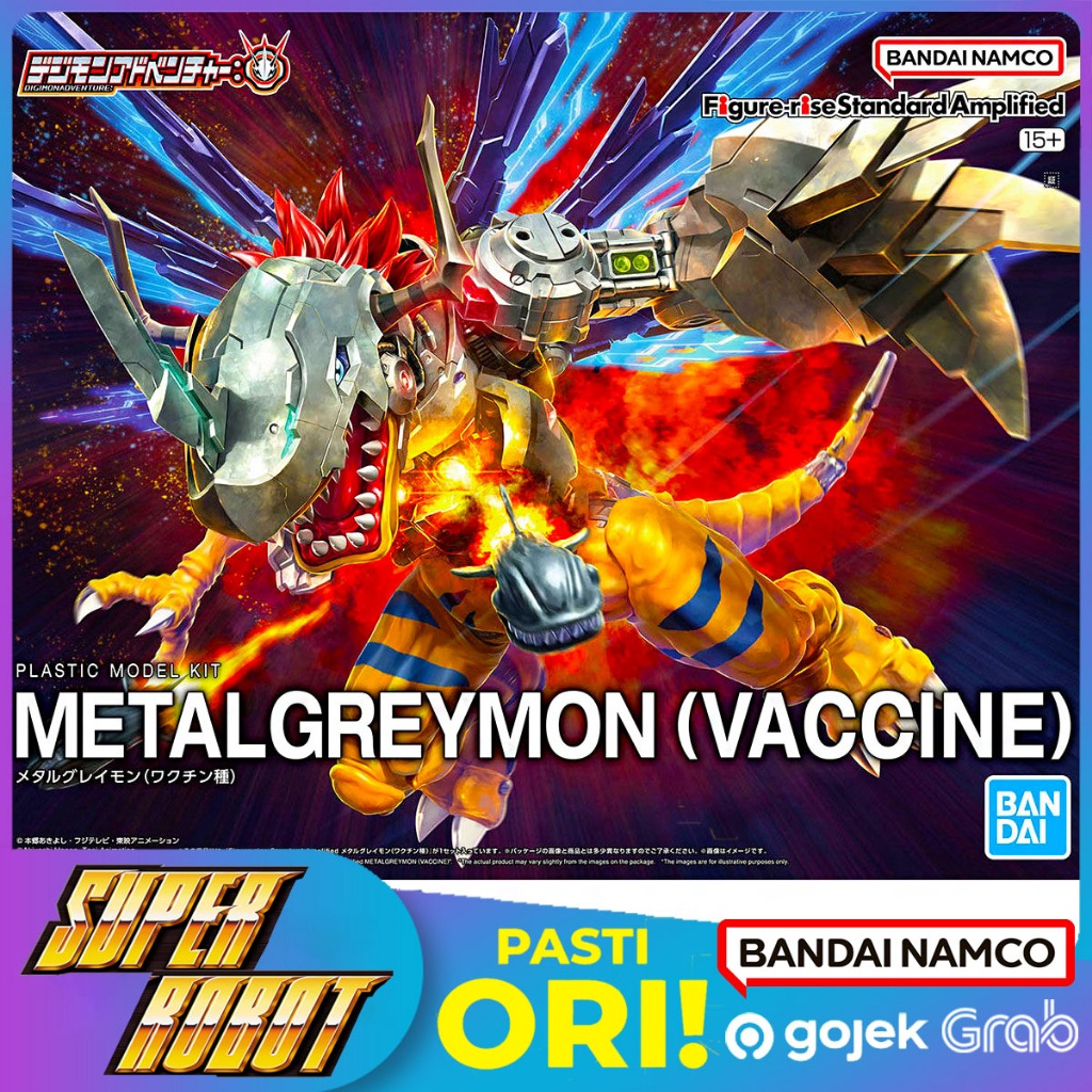 Jual 𝗕𝗔𝗡𝗗𝗔𝗜 Figure Rise Standard Amplified Metalgreymon / Metal Greymon ...