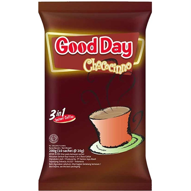 Jual GOOD DAY Chococinno 1 Pack (10s x 20 gr) | Shopee Indonesia