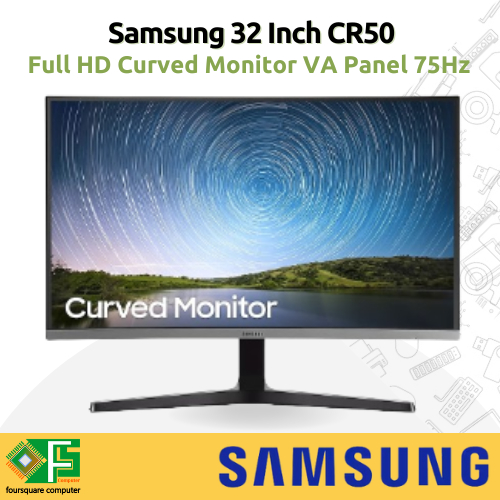 Jual LED Monitor Samsung 32 Inch CR50 LC32R500 VA Full HD 75Hz Resmi ...