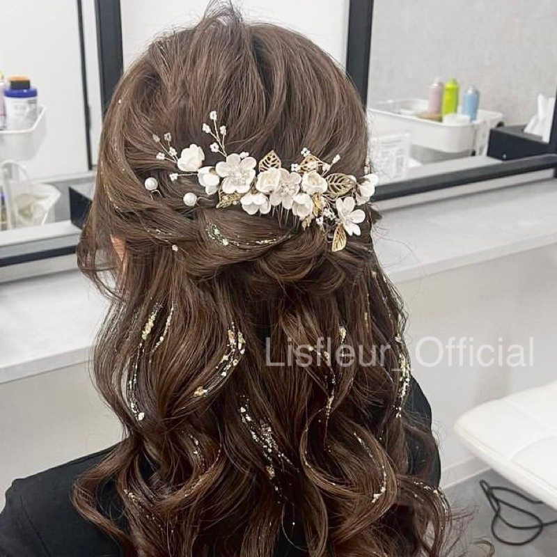 Jual SIRKAM RAMBUT BRIDAL HAIRPIN HIASAN RAMBUT SANGGUL SIRKAM BUNGA ...