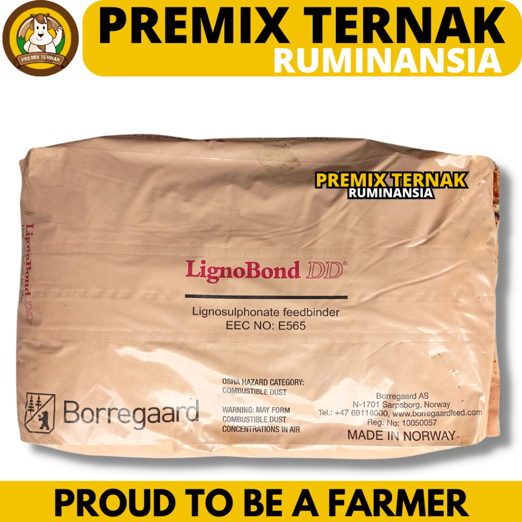 Jual LIGNOBOND DD 25 KG - Pellet Binder Pakan - Perekat Pelet Untuk ...