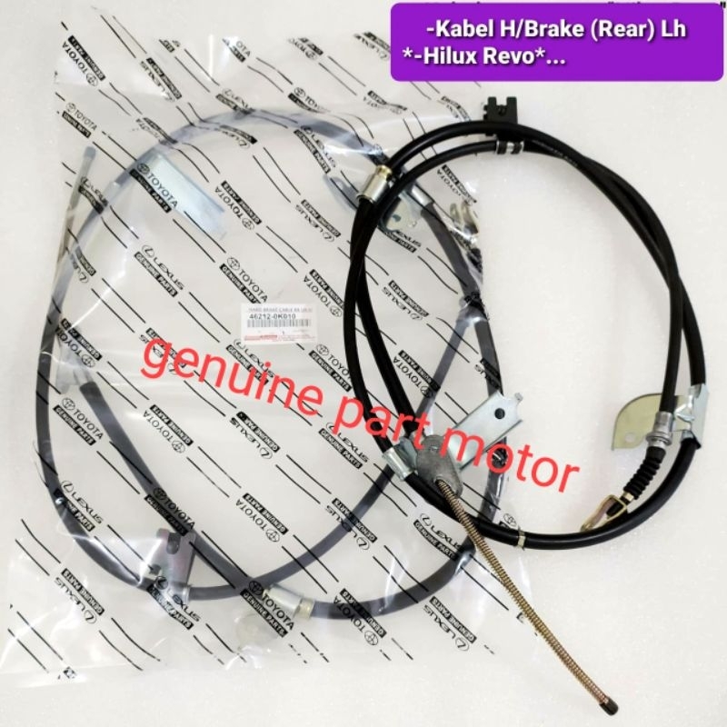 Jual KABEL HAND BRAKE/KABEL REM TANGAN BELAKANG KIRI LH HILUX REVO DC ...