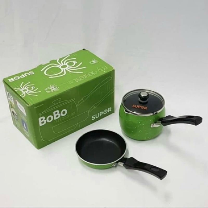 Jual Panci Teflon Mini Set - Supor Bobo Mini Cook Set | Shopee Indonesia