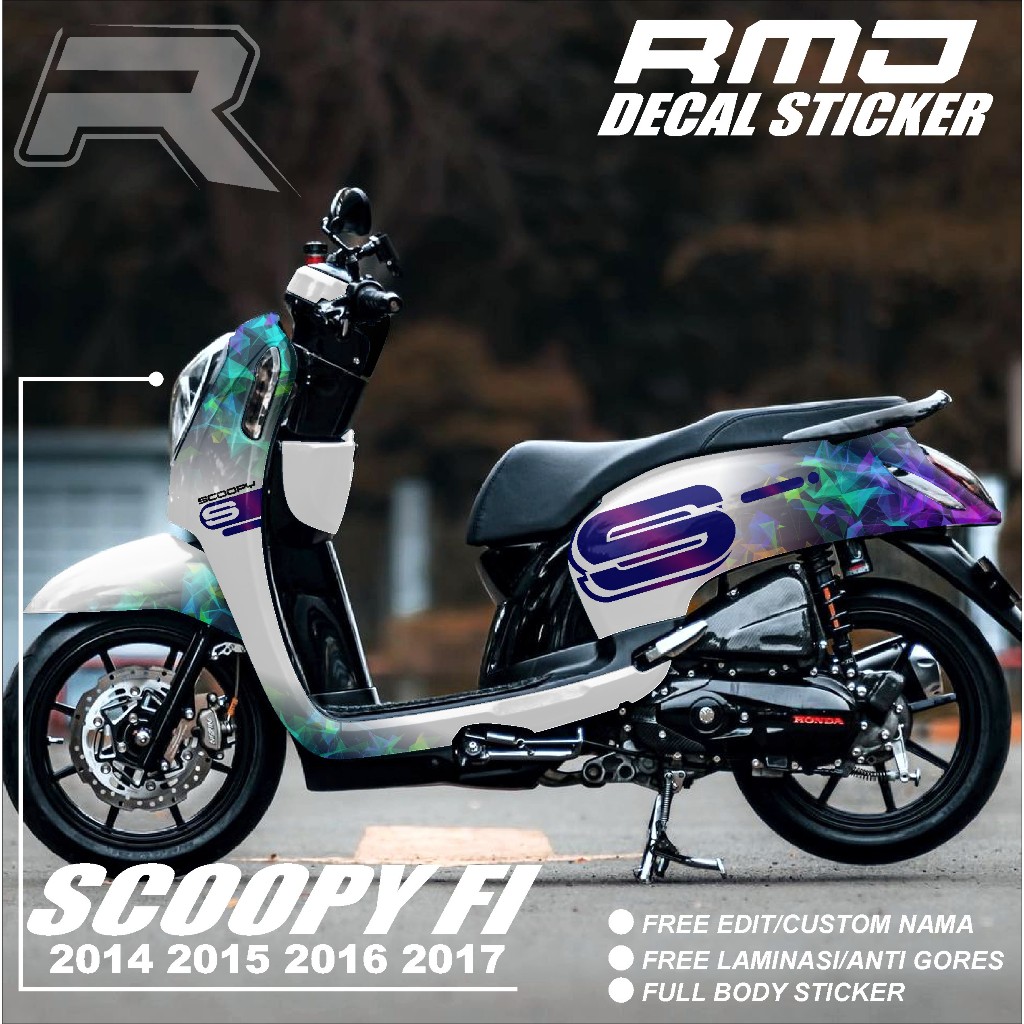 Jual (COD) Decal Scoopy FI Lama 2013-2016 Full Body - Dekal Stiker Variasi Motor Honda Scoopy FI ...
