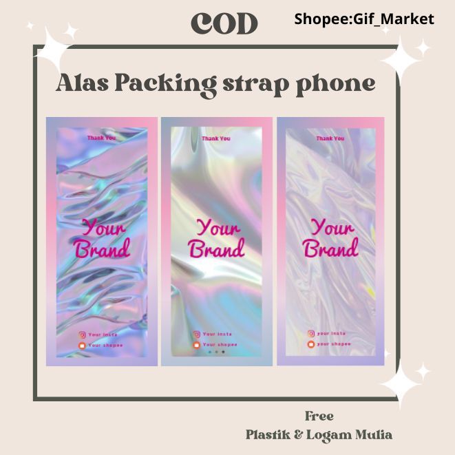 Jual Alas packing | Cod | Strap Phone | Free Ongkir | paper aksesoris ...
