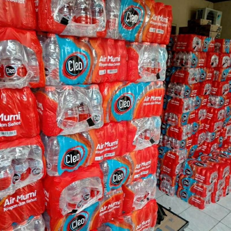 Jual Air Mineral CLEO Mini 220ml isi 24 Botol Kecil Imut | Shopee Indonesia