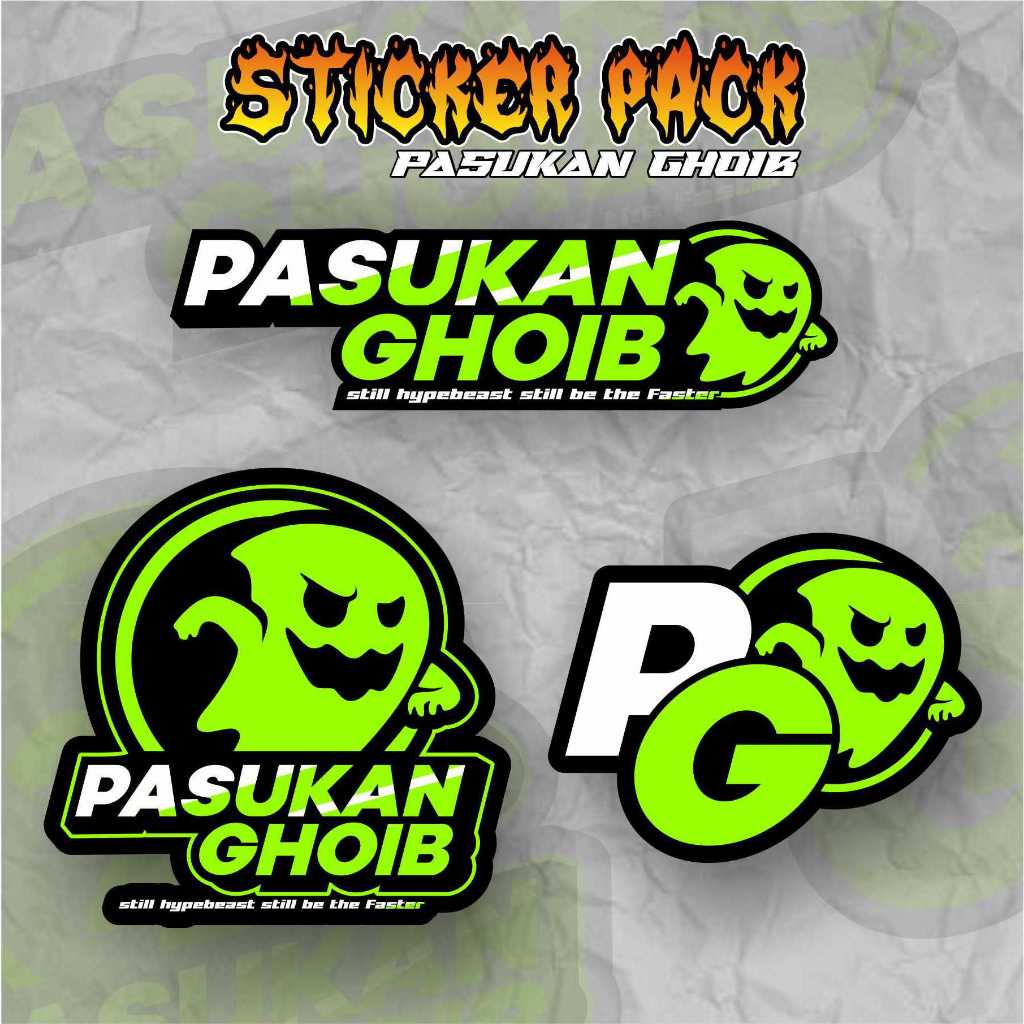 Jual Stiker Pack PASUKAN GHOIB Isi 3pcs Stiker Pasukan Ghoib bukanori ...