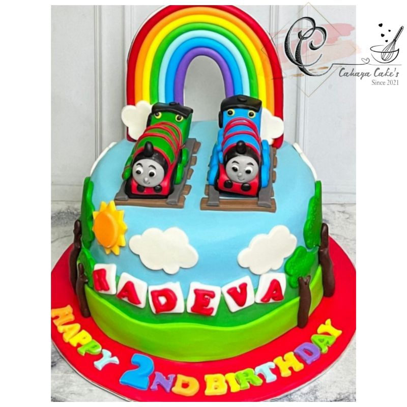 Jual Thomas Cake / Kue Ulang Tahun Kereta Thomas / Kue Ultah Custom ...