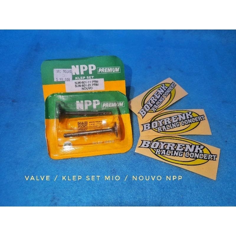 Jual VALVE SET / PAYUNG KLEP IN EX MIO NOUVO NPP - BOYRENK RACING CONCEPT | Shopee Indonesia